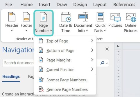 Formatting page numbers and footnotes - Hausarbeiten