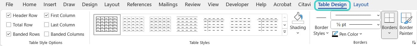 Inserting tables, pictures and captions - Hausarbeiten